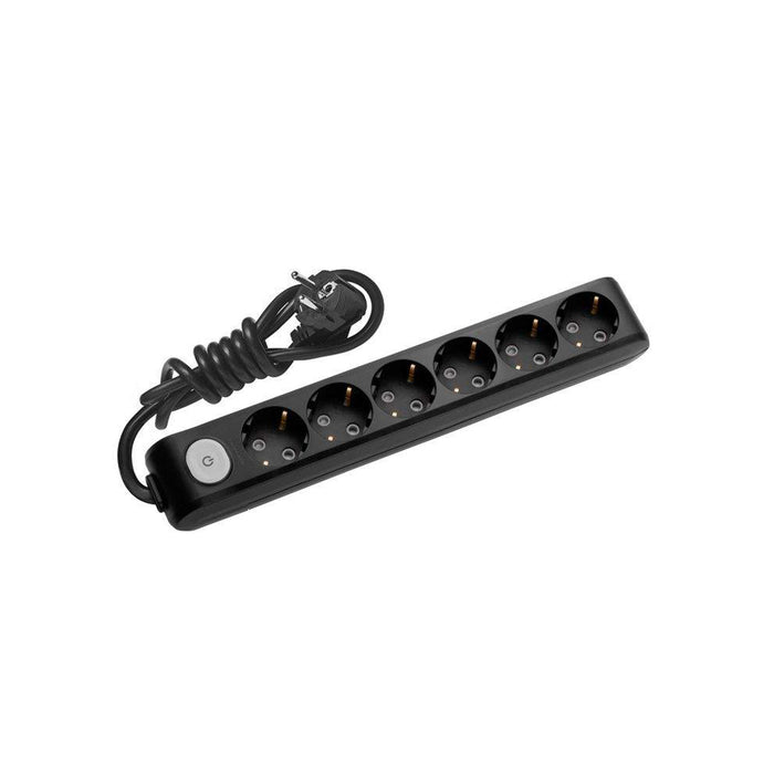 Extension socket 6x black Panasonic — ElSewedy Shop