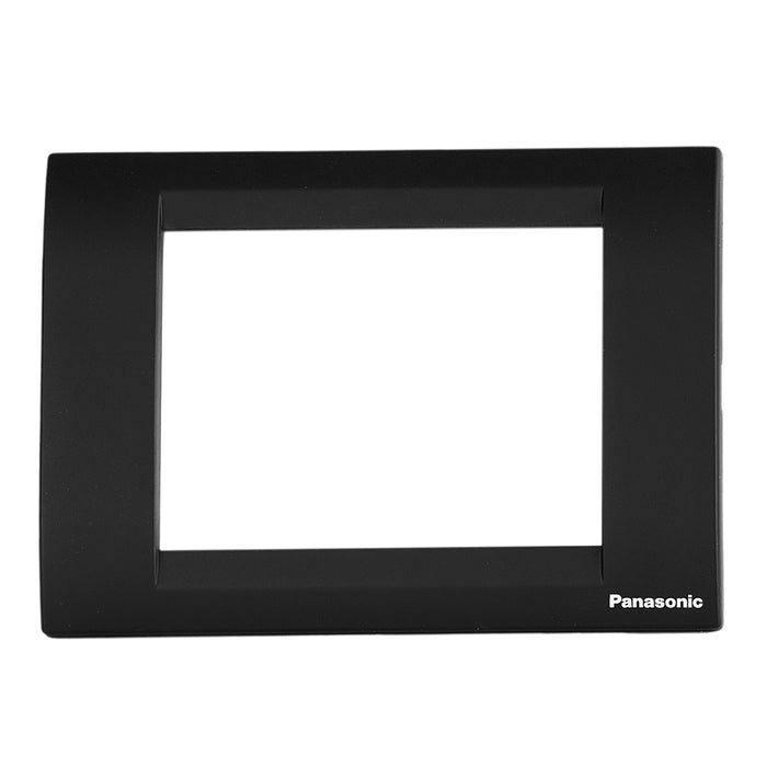 3M plate with mounting frame Black Roma Panasonic — ElSewedy Shop