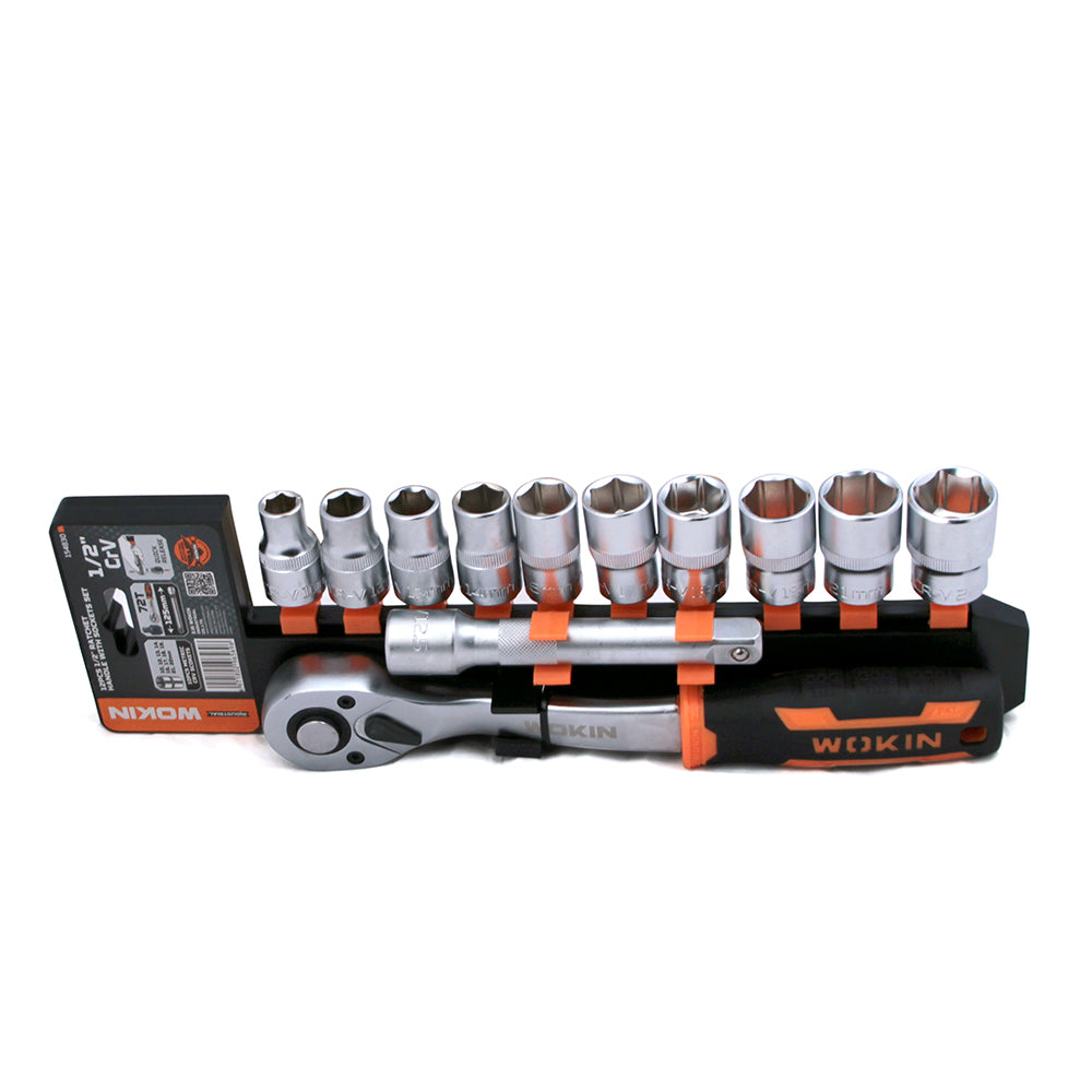 Wokin 12PCs. 1/2" Ratchet Handle with Socket Set Industrial — ElSewedy Shop