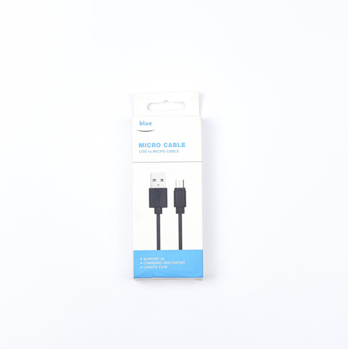 BLUE Micro USB Cable Black — ElSewedy Shop