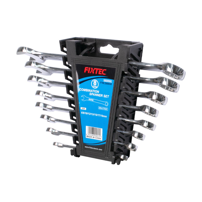 FixTec 8PCs Diff. Size Combination Spanner Set — ElSewedy Shop
